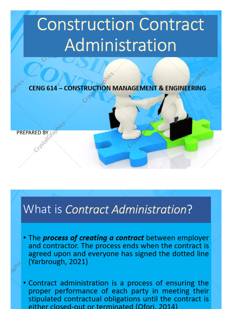 CENG 614 Contract Administration2 | PDF | Employment | Economies