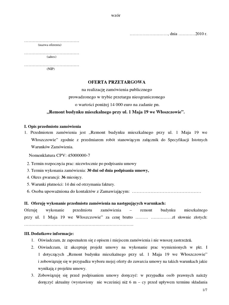 Oferta | PDF