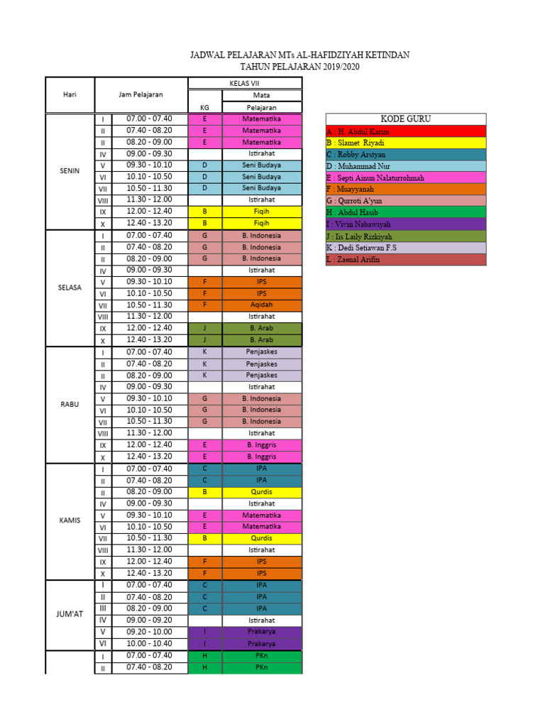 Jadwal Abal-Abal Akred | PDF