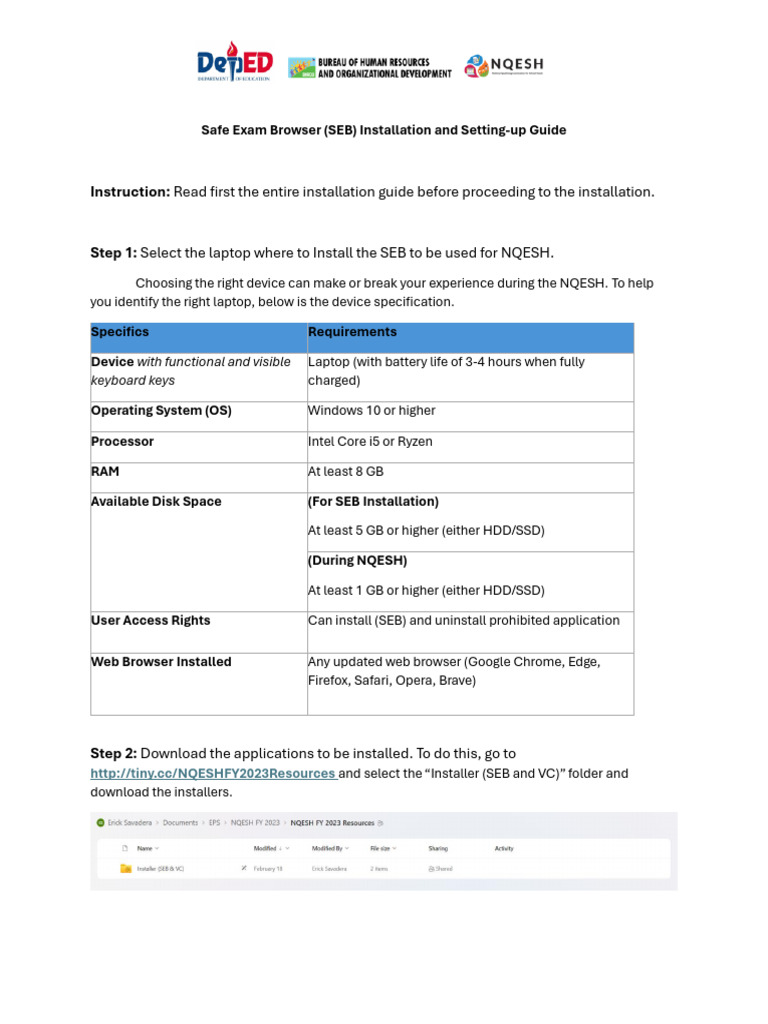Instructions For Installation and Setting Up | PDF | Installation ...