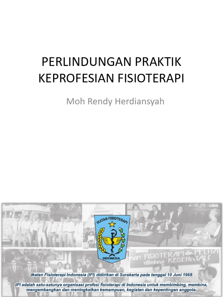 PERLINDUNGAN PRAKTIK KEPROFESIAN FISIOTERAPI Tangsel | PDF | Bisnis ...