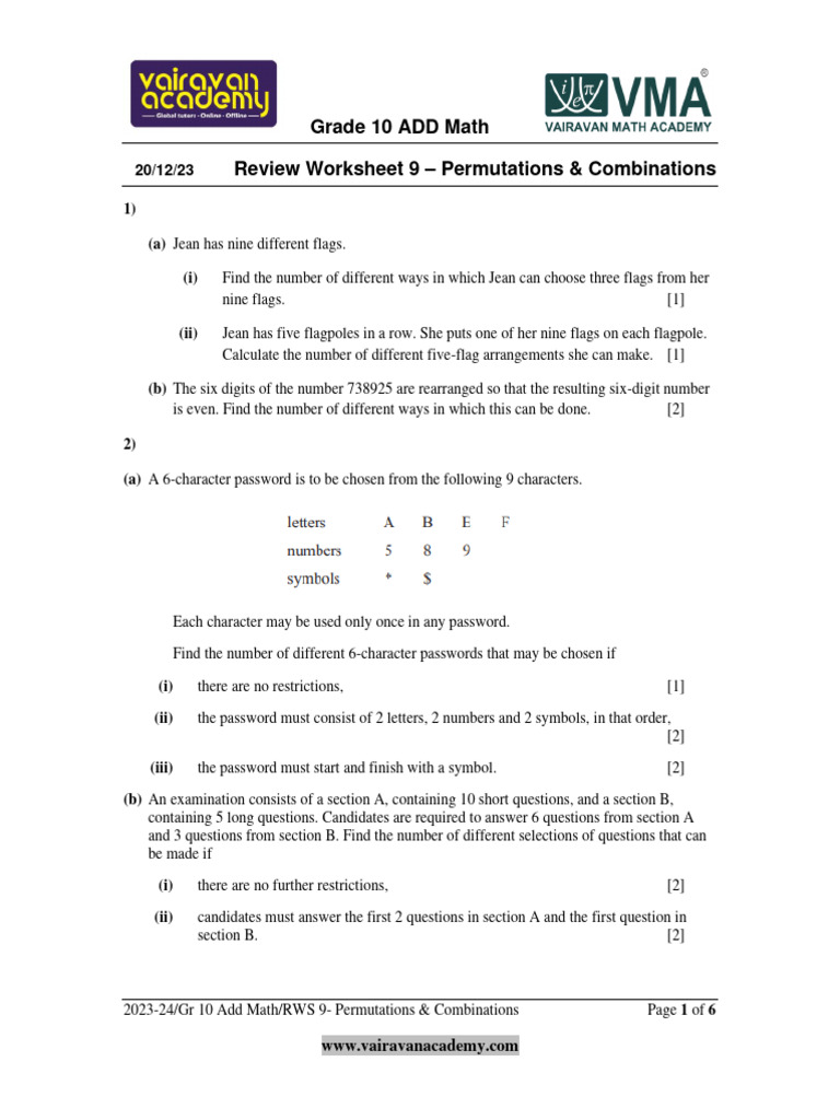 Pand C Rws | PDF | Mathematics