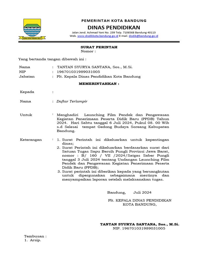 Launching Film PPDB 2024 Kota Bandung | PDF