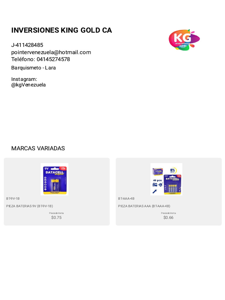 Marcas Variadas Julio | PDF