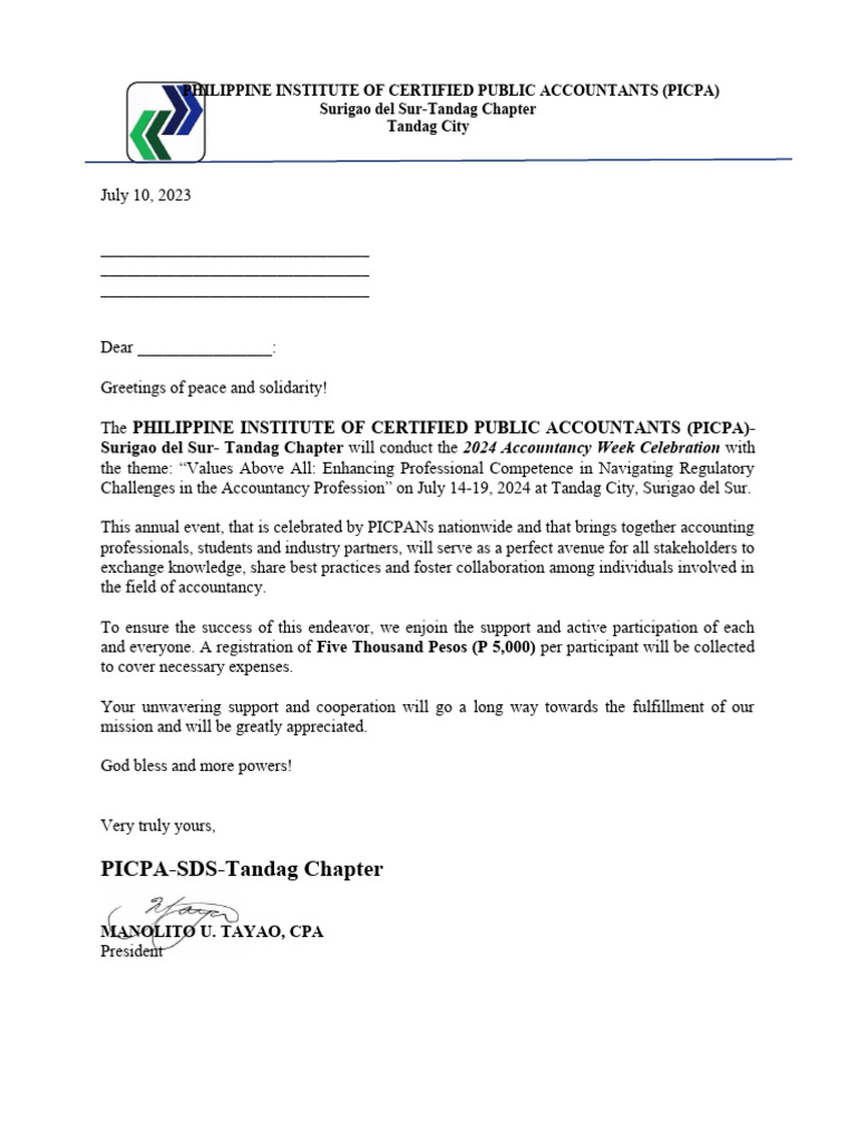 Communication Letter | PDF