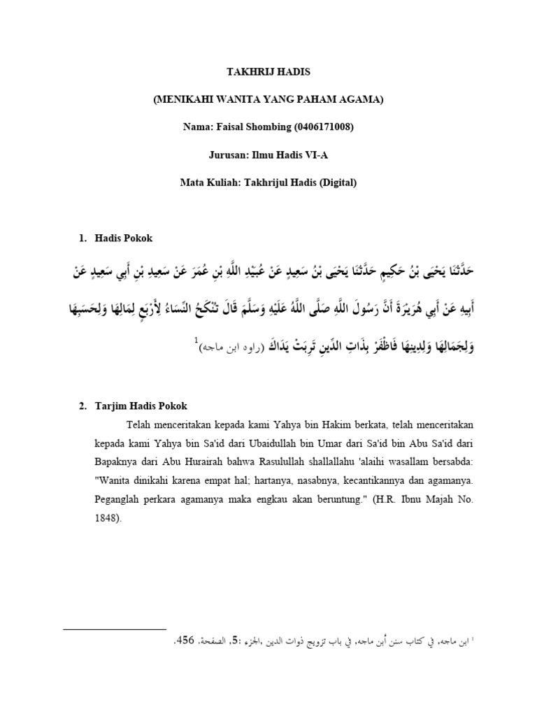 Menikahi Wanita Beragama dalam Islam | PDF