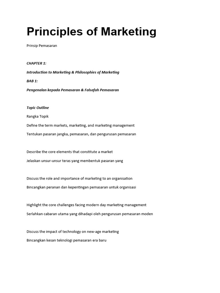 Principles of Marketing | PDF