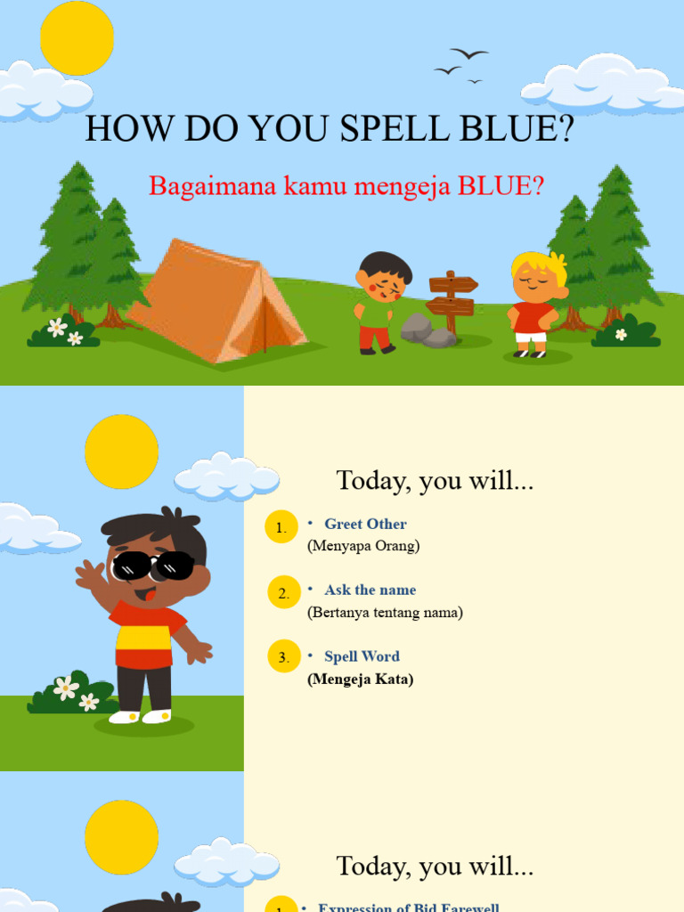 Chapter 1 English For 3rd Grade Elemantary School | PDF