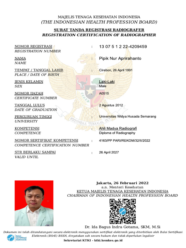 Contoh STR Radiografer | PDF