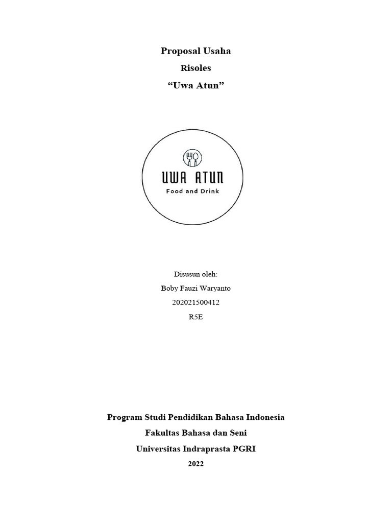 Proposal Usaha | PDF