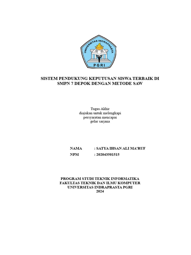 Cover, Bab 1-3 | PDF