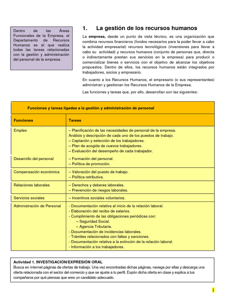Desarrollo Contenidos Tema 10 GPC | PDF | Gestión de recursos humanos | Business