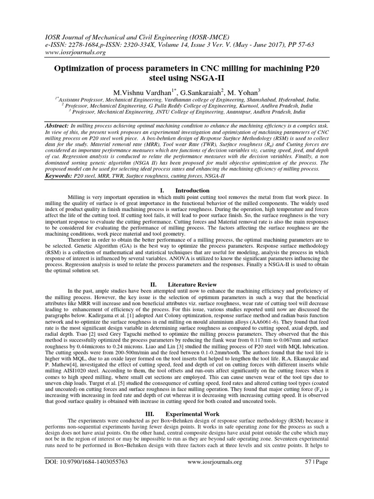 011 Optimization-Of-Process-Parameters-In-Cnc-Milling-For-Of-Process-Parameters | PDF ...