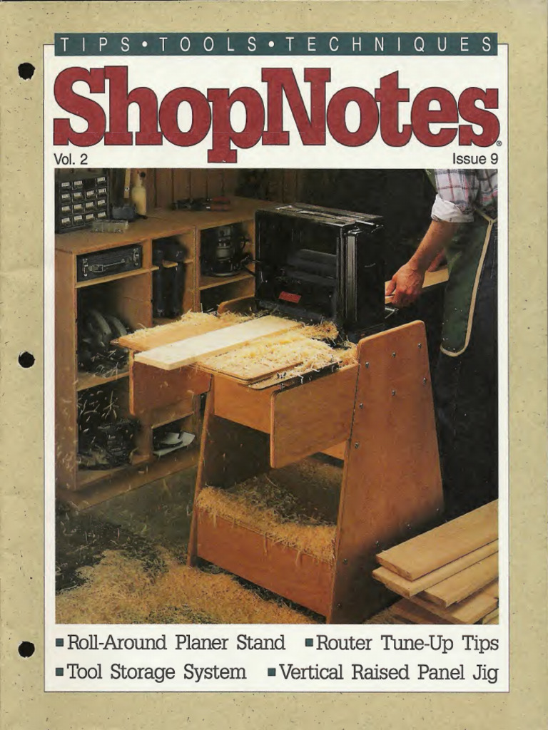 ShopNotes #09 (Vol. 02) - Roll-Around Planer Stand - Text | PDF ...