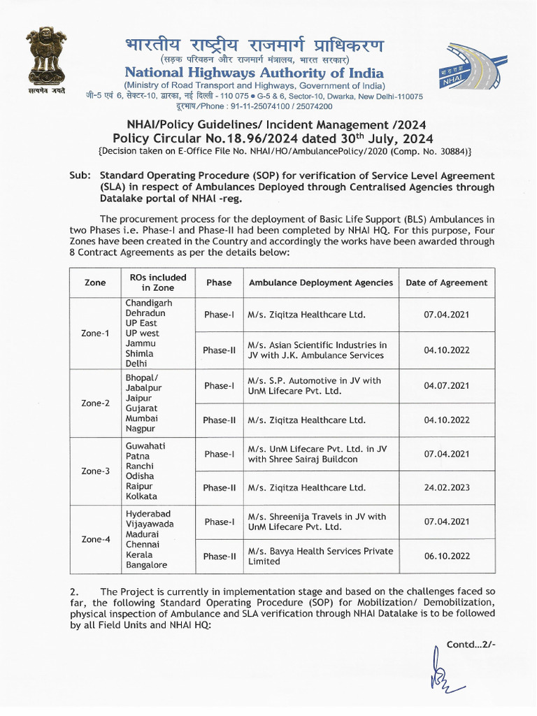Policy Circular No. 18.96 | PDF