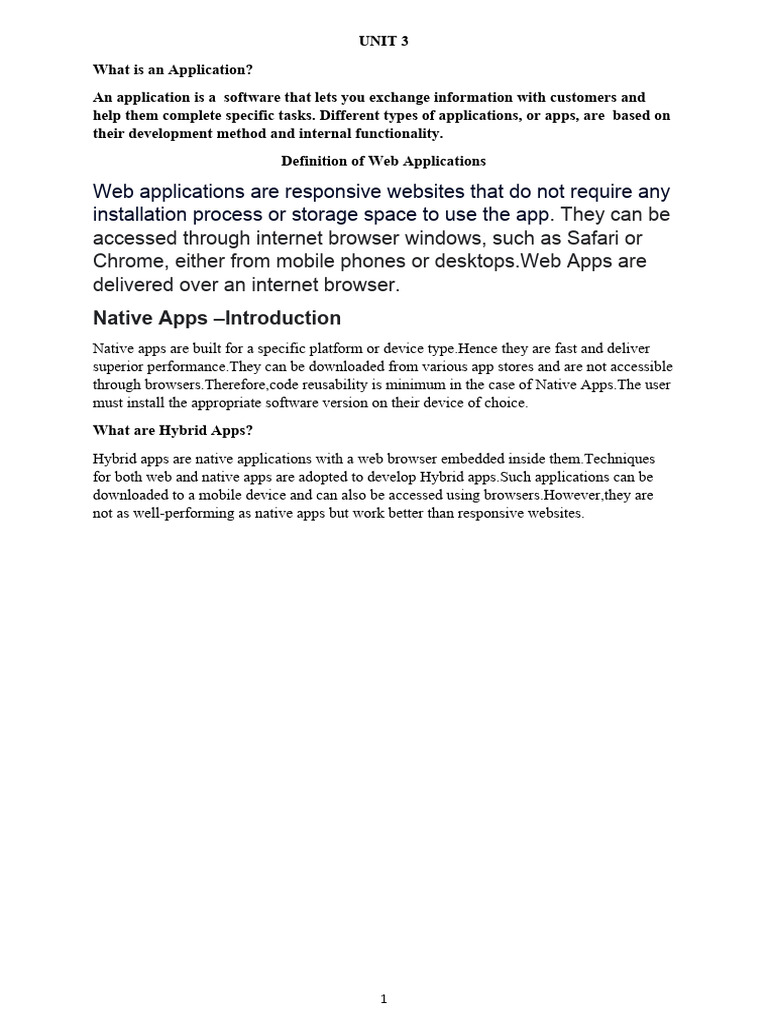 Unit 3 Materials | PDF | Mobile App | Xamarin