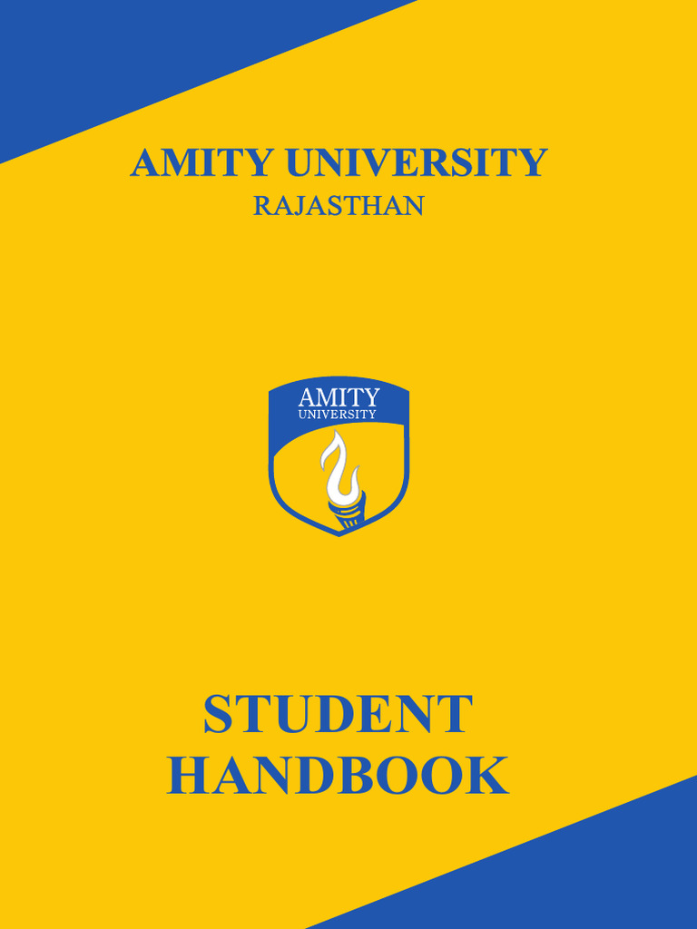 Amity University Rajasthan Student Handbook | PDF | Meal | Entrepreneurship