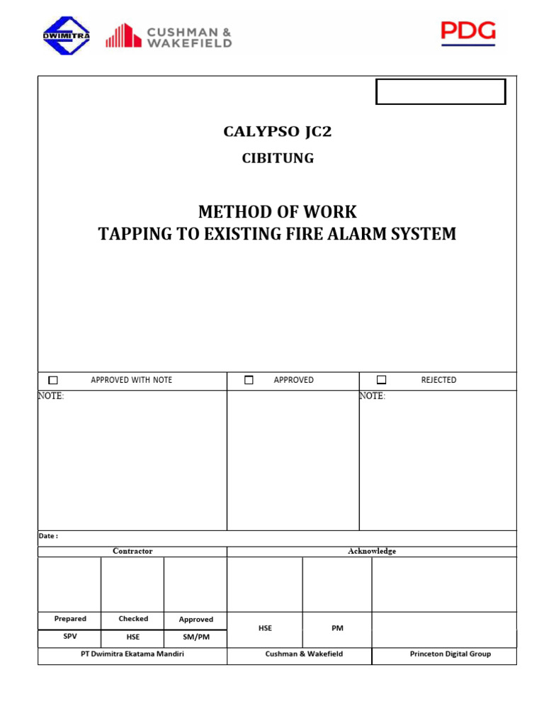 Mow - Fps - Tapping To Existing Fire Alarm System - 2f | PDF | Personal ...