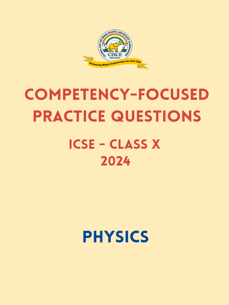 ICSE Physics X | PDF | Force | Electricity