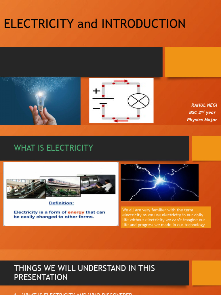 Electricity and Introduction BSC2ND | PDF | Electricity | Electric Charge