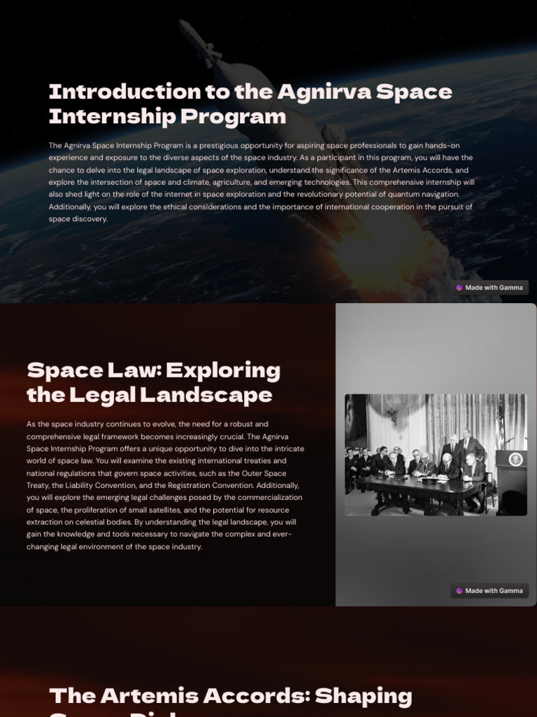Introduction To The Agnirva Space Internship Program | PDF | Space ...