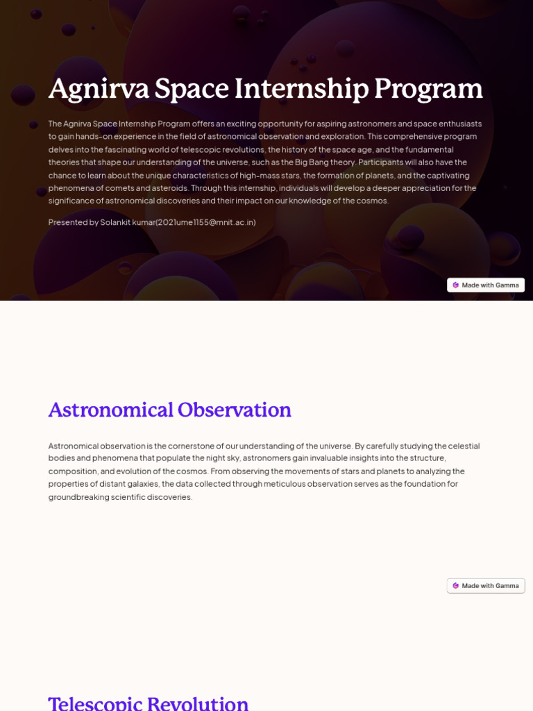 Agnirva Space Internship Program | PDF | Solar System | Planets