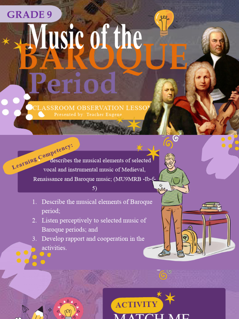 Q1 COT - PPT-MUSIC 9 (Musical Elements of Medieval Renaissance and Baroque) | PDF | Johann ...
