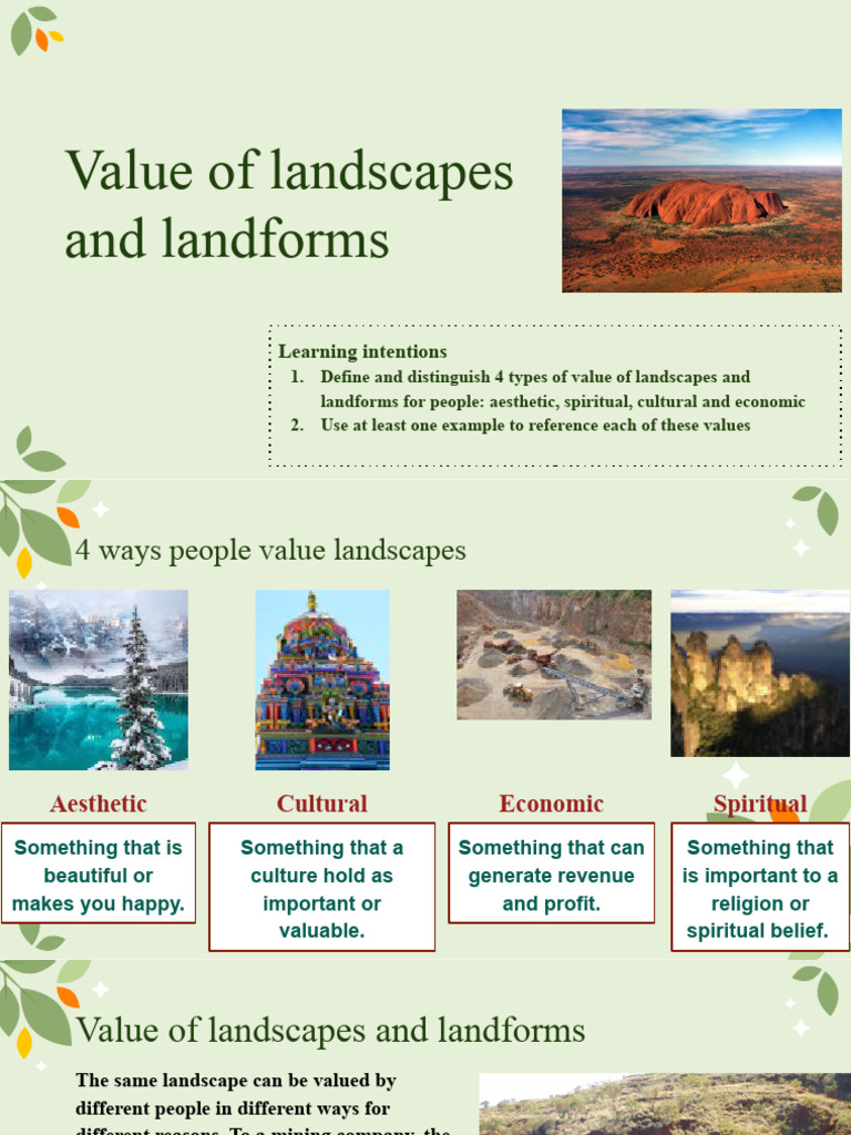 Value of Landscapes | PDF | Landscape | Australia