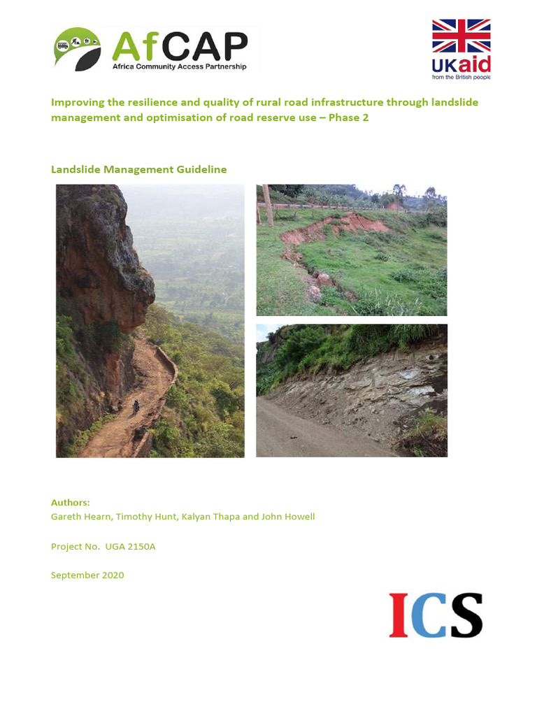 LandslideManagement Guideline | PDF | Landslide | Road
