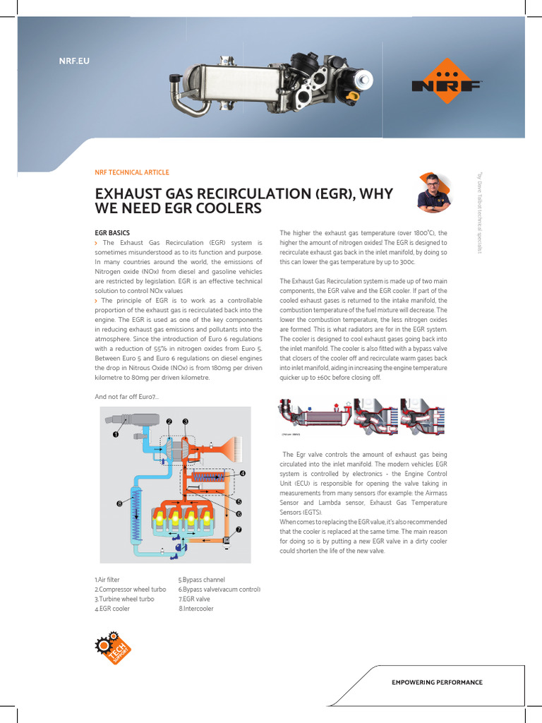 NRF-technical-article-EGR-and-why-we-need-EGR-coolers-EN | PDF | N Ox | Atmosphere