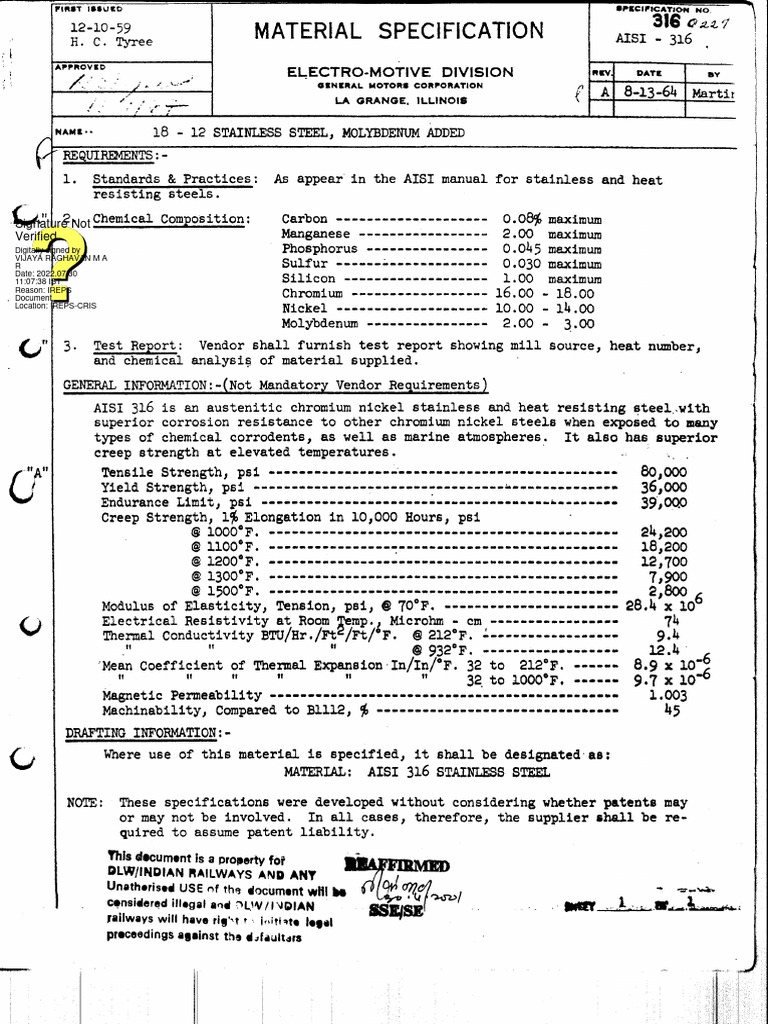 Signature Verification for IREPS Document | PDF