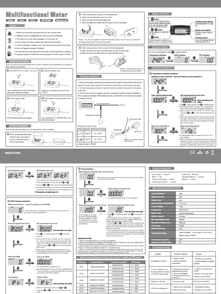 RPM Meter | PDF