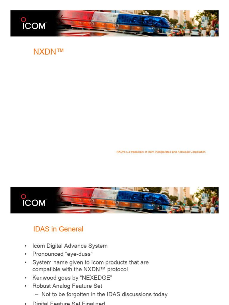 NXDN Is A Trademark of Icom Incorporated and Kenwood Corporation | PDF ...