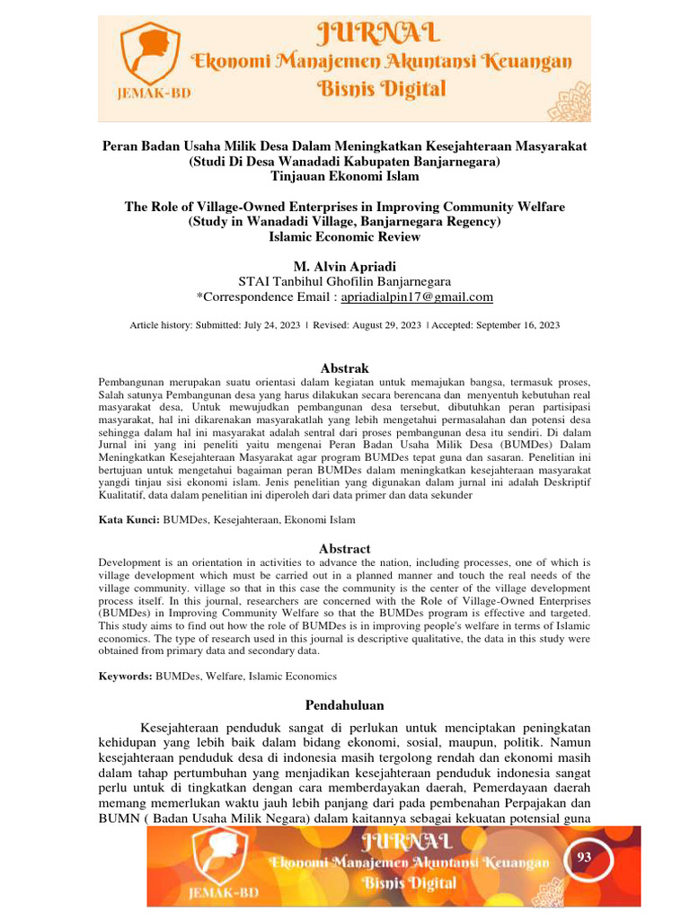 Jurnal Alvin Apriadi | PDF