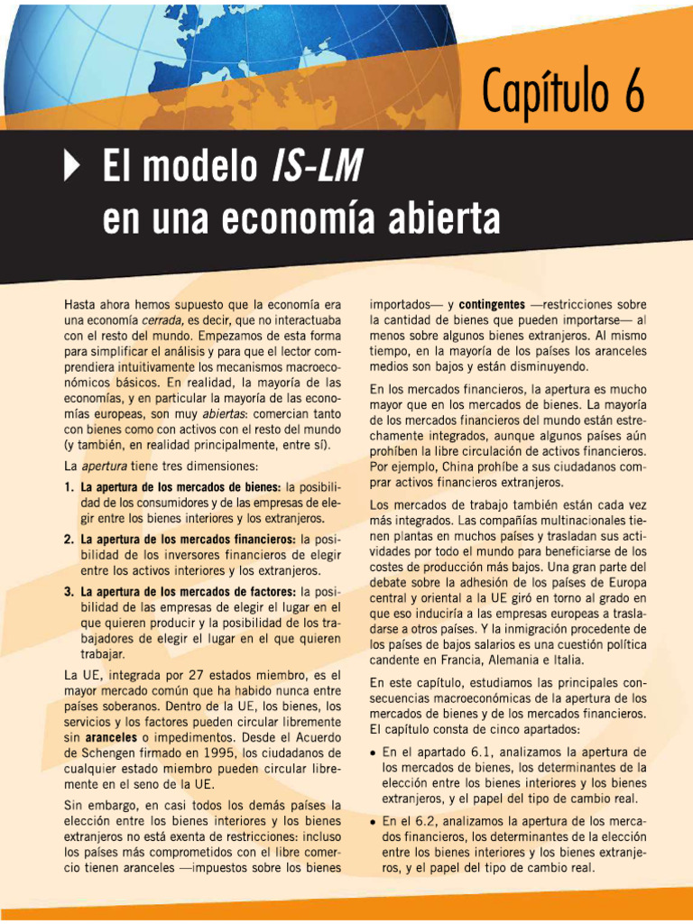 El Modelo IS - LM Economia Abierta | PDF