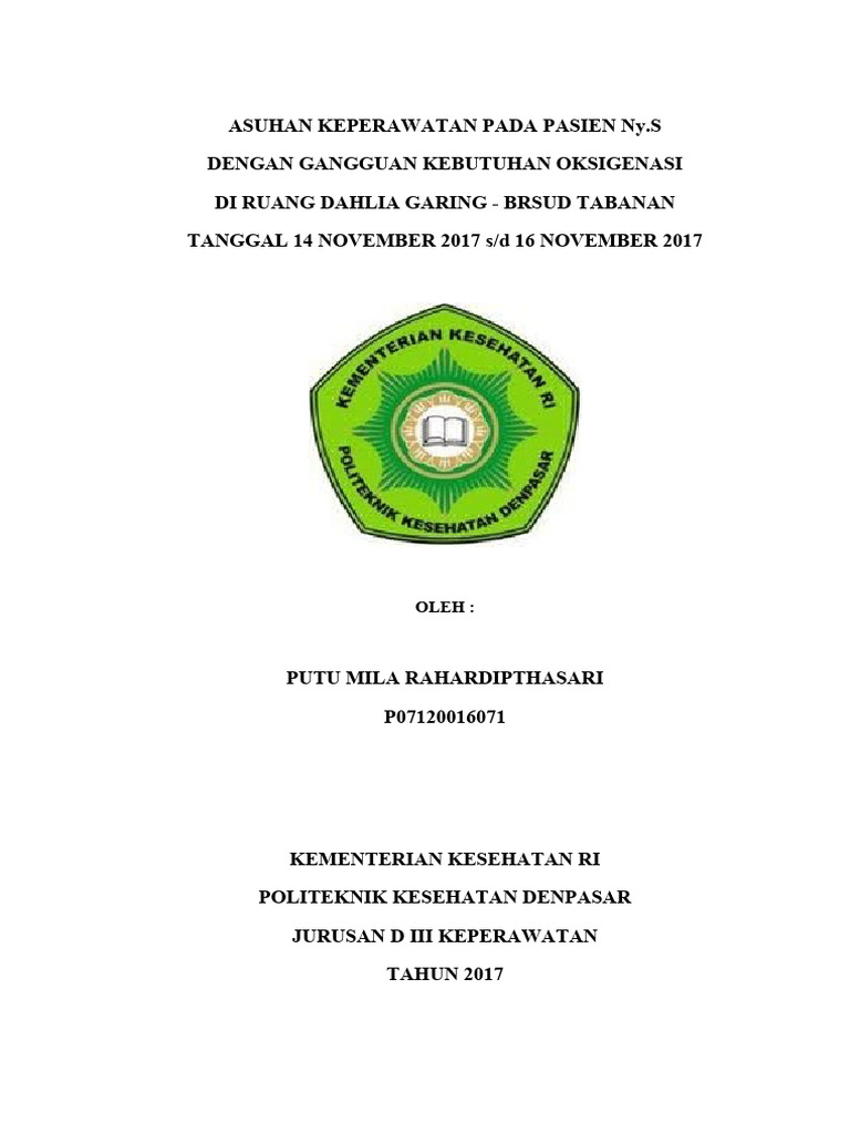 Askep Ny.s Oksigenasi | PDF