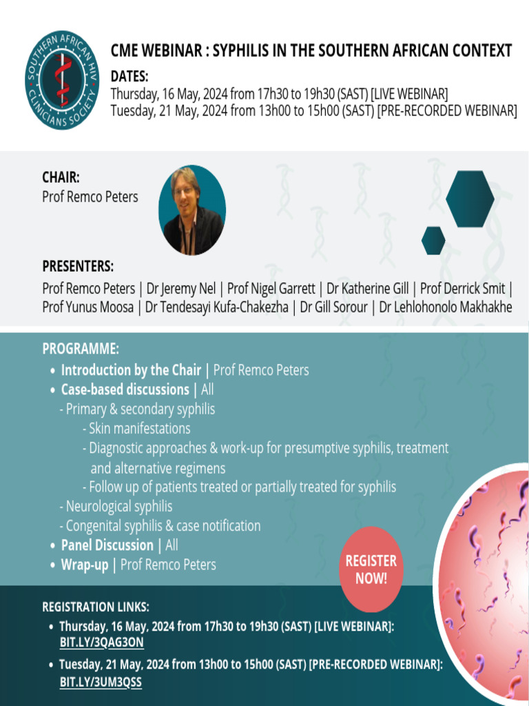 Syphilis in The Southern African Context CME | PDF | Science & Mathematics