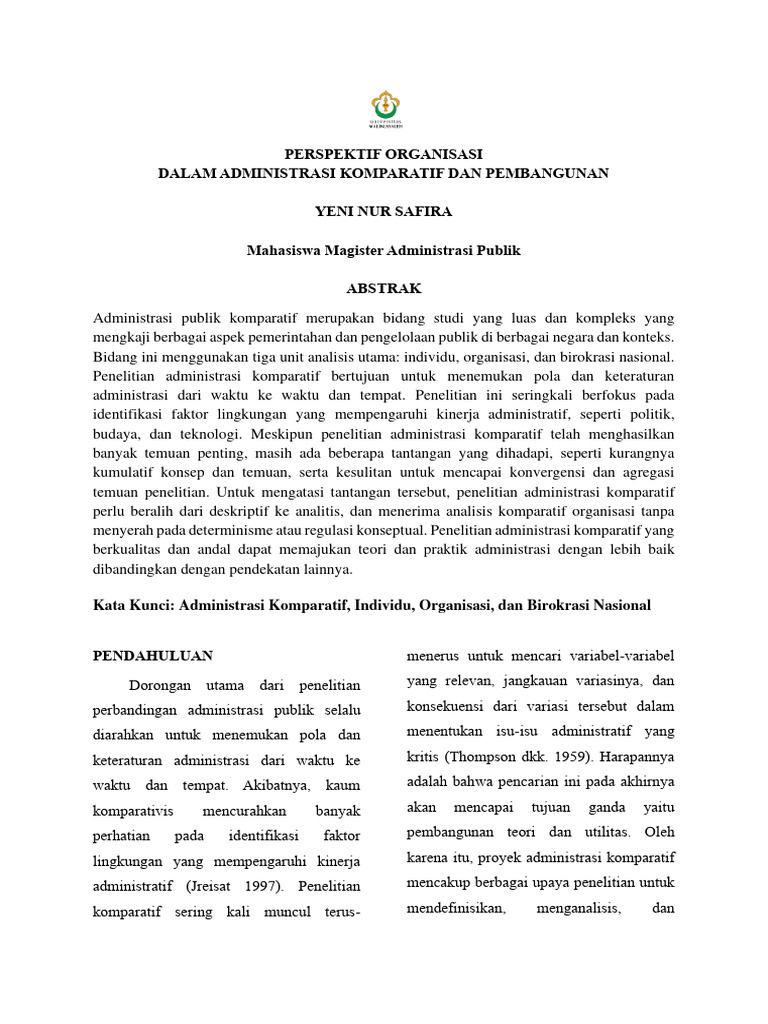 Yeni Nur Safira 236310301003 | PDF