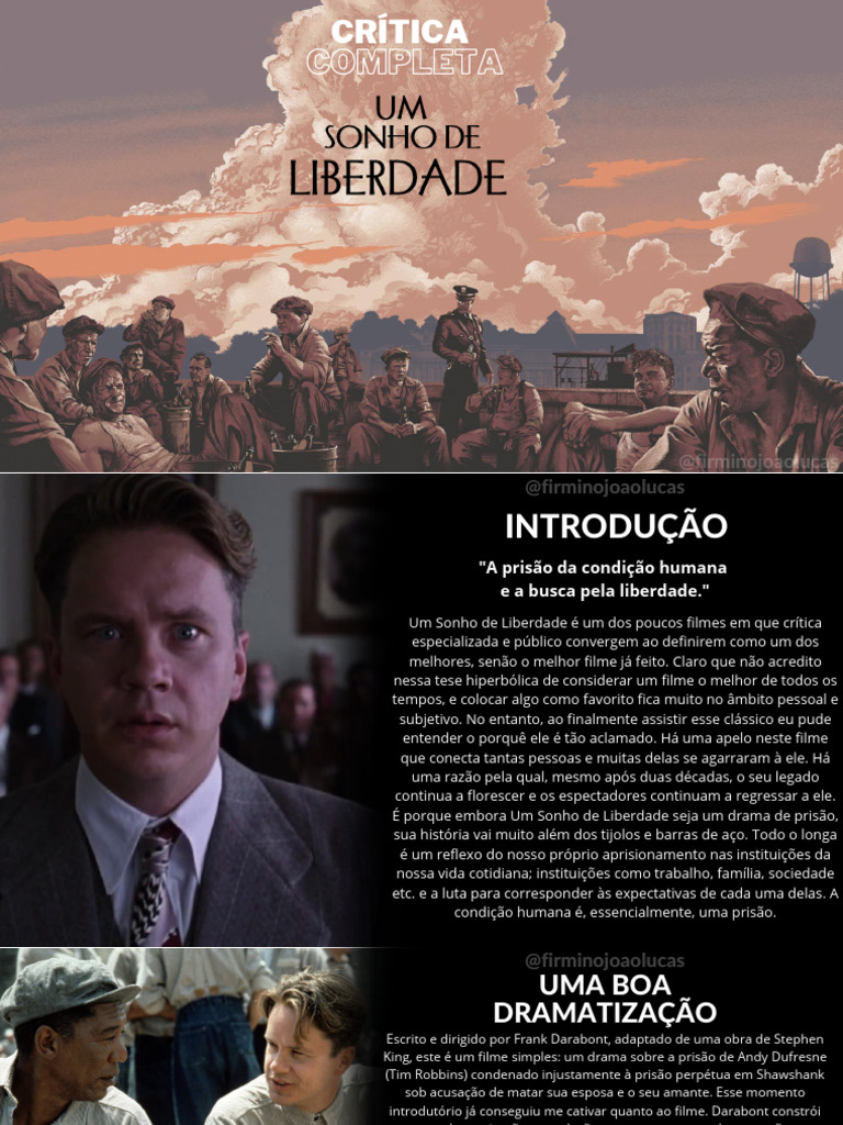 Análise de "Um Sonho de Liberdade" | PDF | Liberdade