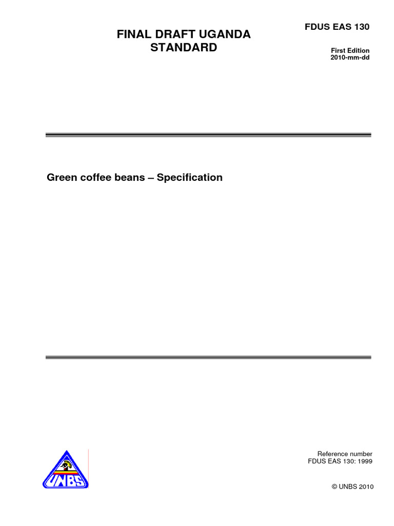 UGA225 | PDF | Coffee | Standards Organization