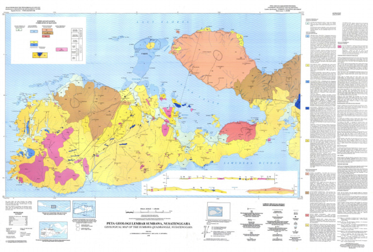 Peta Geologi Skala 250.000 Lembar Sumbawa1 | PDF