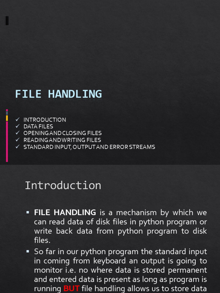 File Handling - Subhamoy Sir | PDF | Computer File | Computing