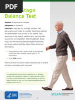 (Group 4) Standing Stork Test For Balance in PE | PDF