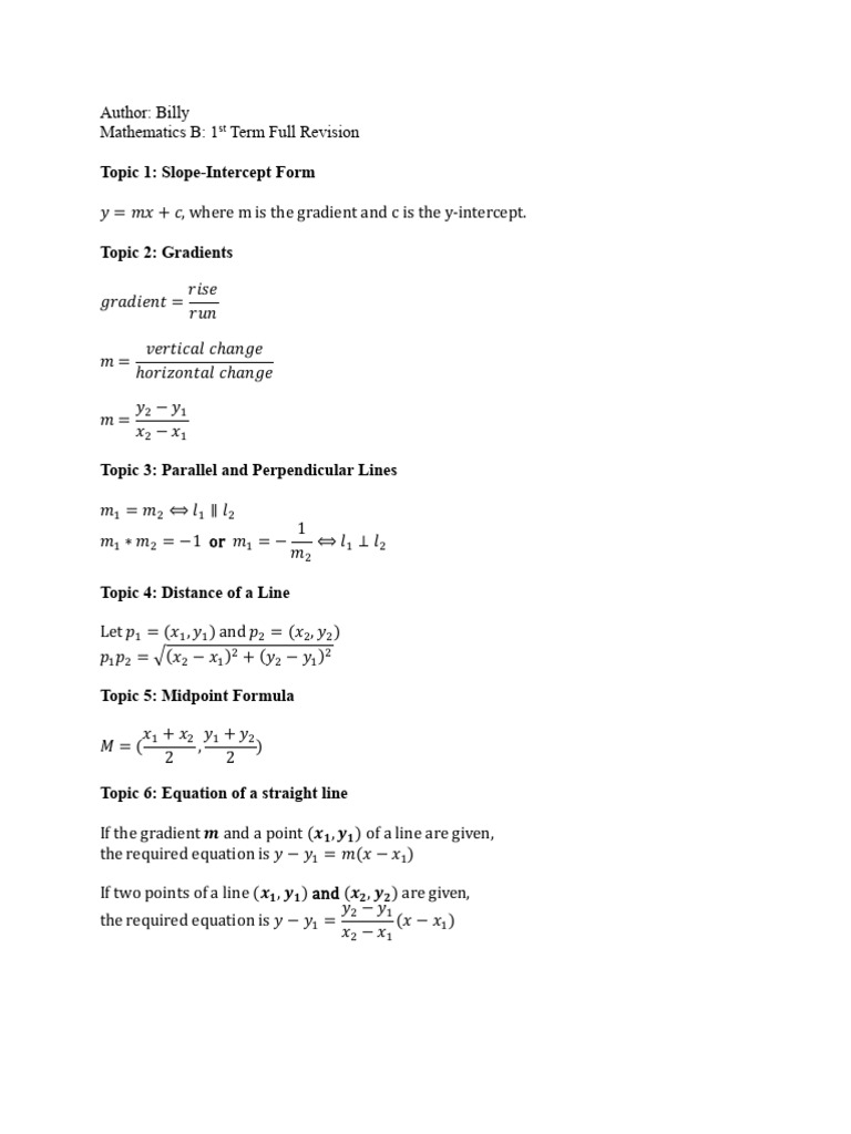 Mathematics B Full Topics | PDF | Matrix (Mathematics) | Linear Algebra