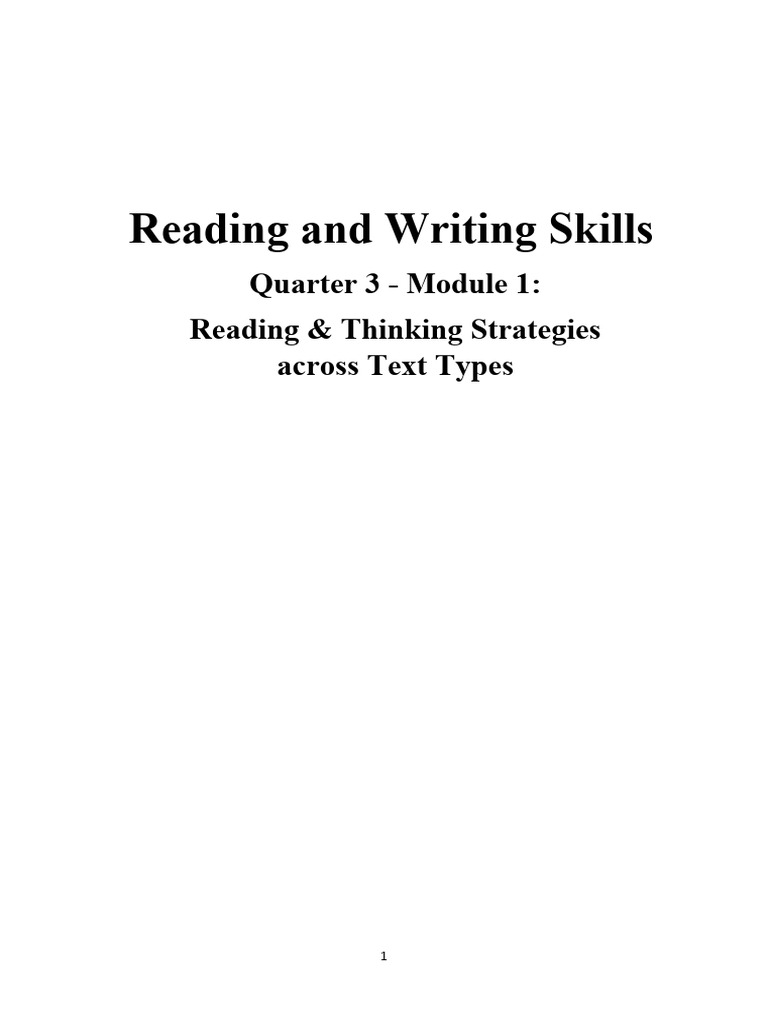 Reading and Writing Modules Second Sem (4) | PDF | Plot (Narrative ...