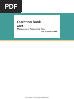 ACCA Complete Formulae Sheet f2 | PDF | Revenue | Inventory