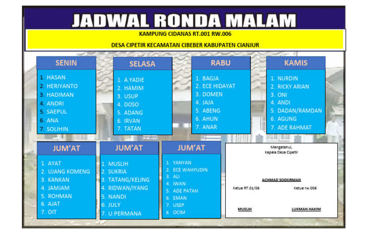 Jadwal Ronda | PDF