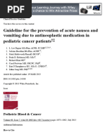 NCCP Antiemetic Guidance for SACT | PDF | Nausea | Vomiting