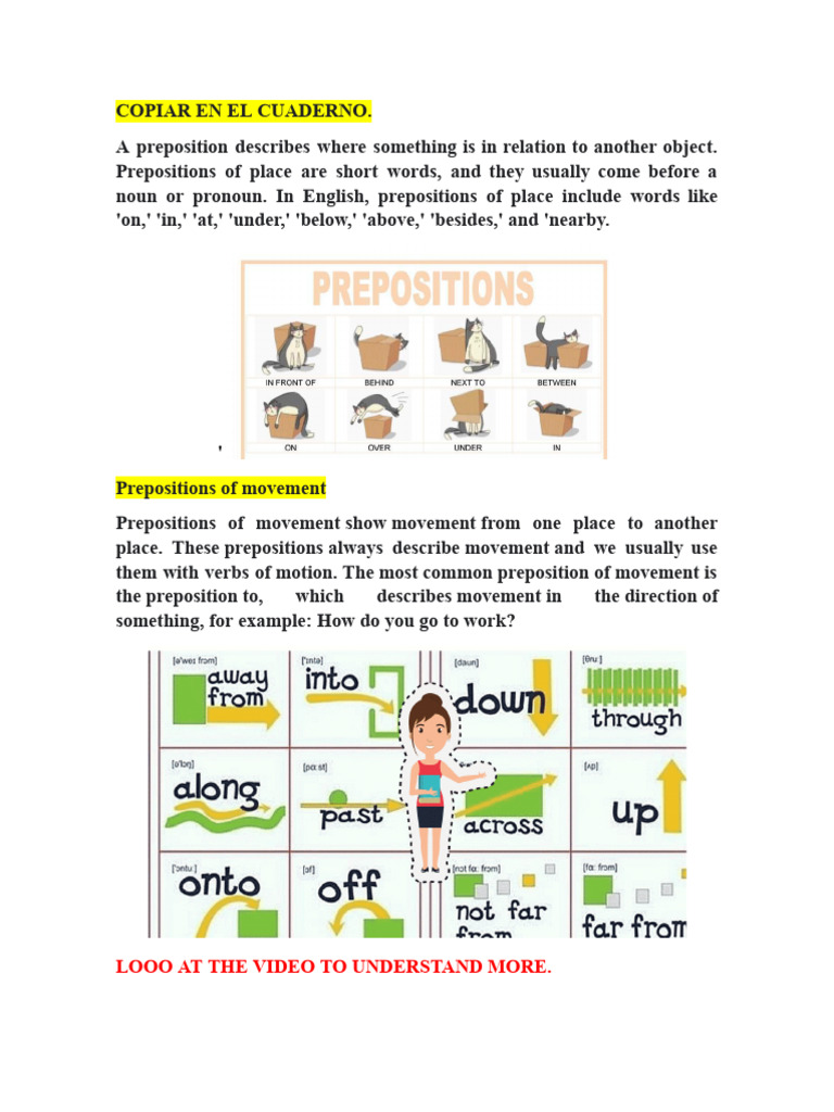 Prepositions and Verb Forms in English | PDF | Verb | English Language