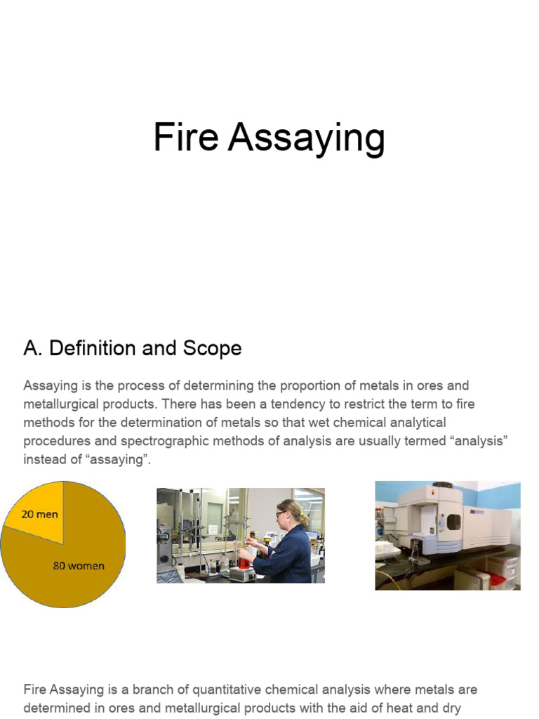Fireassaying 210819140204 | PDF | Metallurgical Assay | Lead
